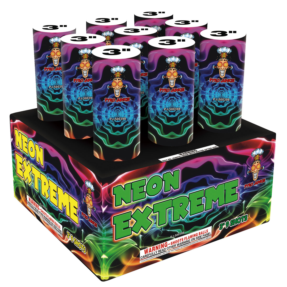 3" Neon Extreme - 9 Shots – PJF Wholesale